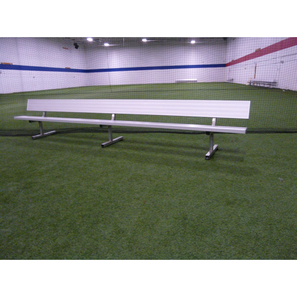 Bison Player Bench with Backrest, Fixed or Portable - Top Sports Tech