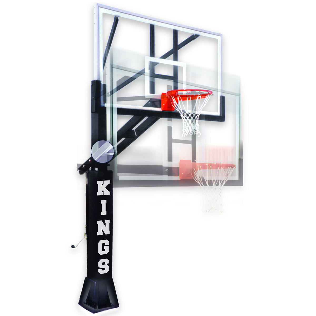Stainless In-Ground Adjustable Basketball Hoop, First Team Stainless O ...