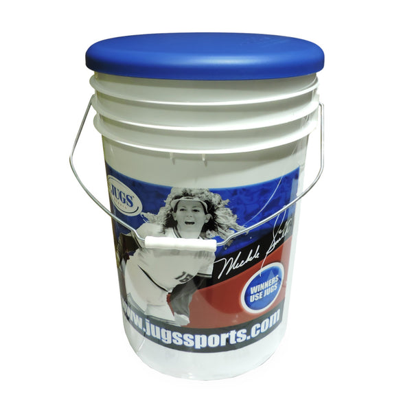 Jugs Bucket of Multi-Use, Light-Weight, Sting-Free Practice Softballs ...