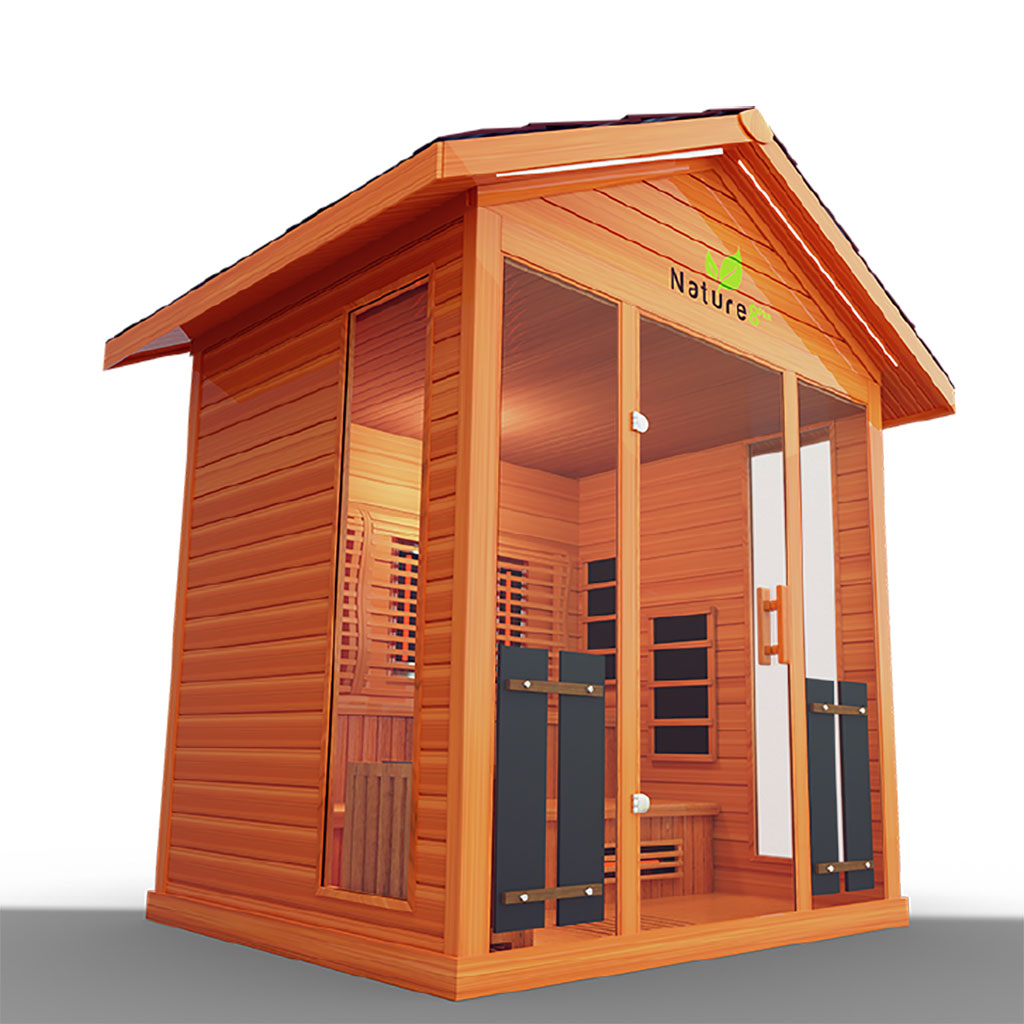 Medical Sauna Nature 8 Outdoor Hybrid Six Person Sauna - Top Sports Tech