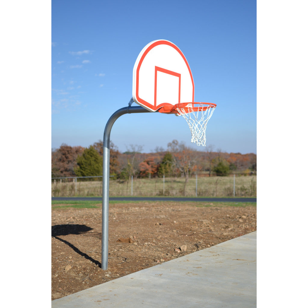 Gared Standard Duty 4-1/2" O.D. Rear-Mount Gooseneck Basketball Packag ...