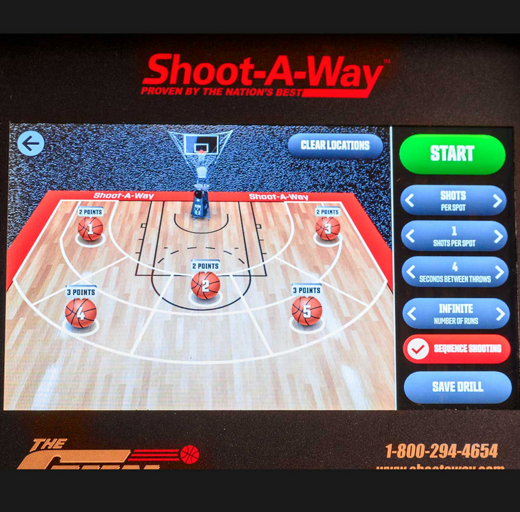 Shoot-A-Way The Gun 12k Basketball Shooting Machine - Top Sports Tech
