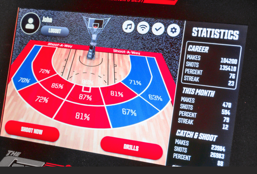 Shoot-A-Way The Gun 12k Basketball Shooting Machine - Top Sports Tech